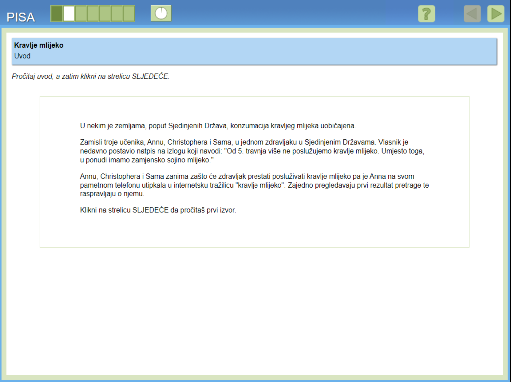 Primjeri PISA zadataka - PISA NCVVO